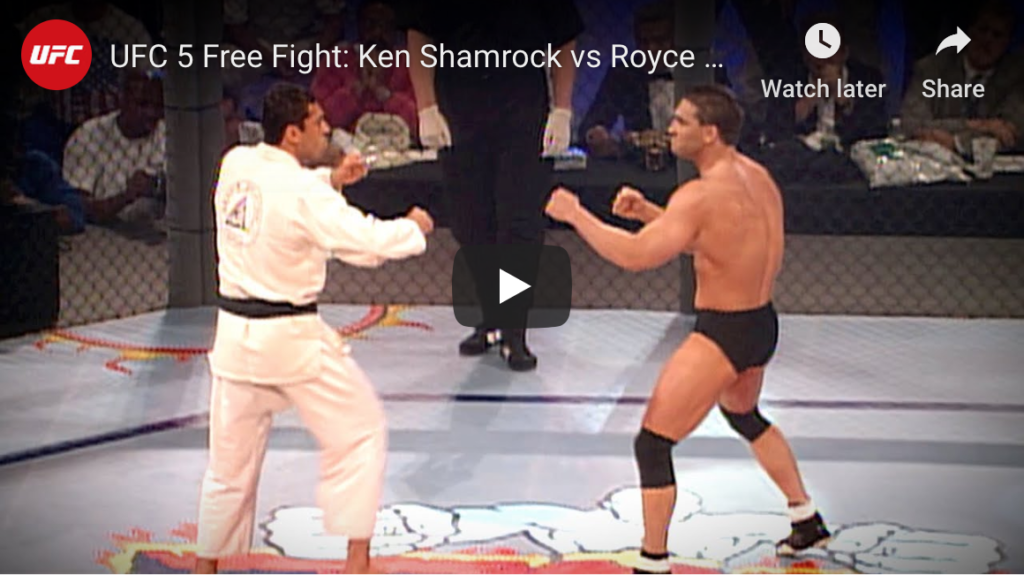 Watch: UFC 5 Free Fight Ken Shamrock vs Royce Gracie - mustloveemma